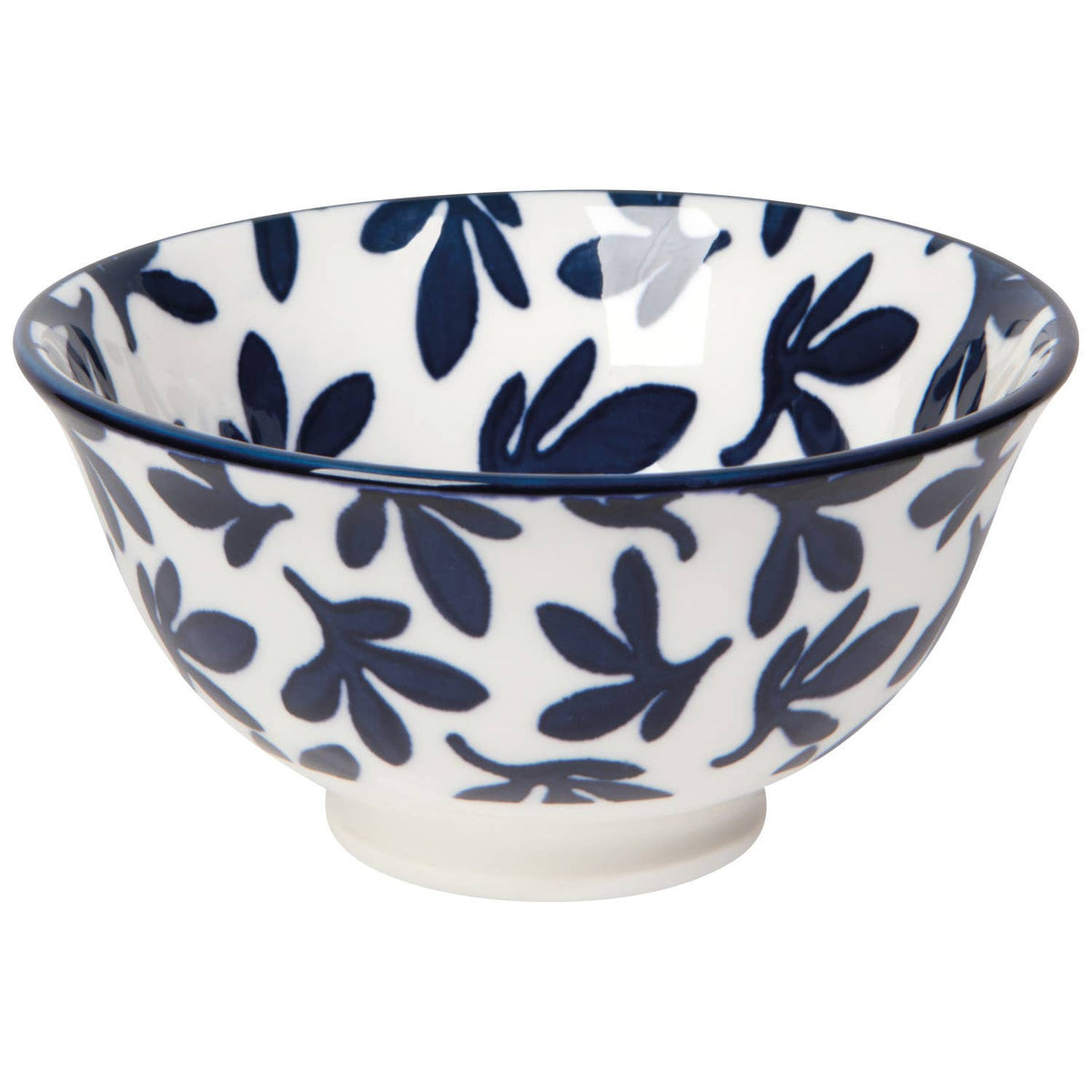 Blue Floral Stamped Bowl 3.5 inch-Set of 2